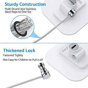 eSynic 4Pcs Fridge Lock Refrigerator Lock Fridge Locks for Adults Child Safety Locks Refrigerator Lock for Kids Fridge Child Locks with Keys Perfect for Fridge Freezers Cabinets etc