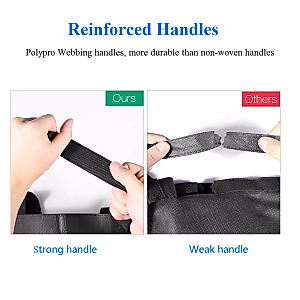 Large Reusable Grocery Bags 10 Pack Heavy Duty, Reinforced Handles with X Stitching Hold 50 lbs, Durable Shopping Tote Bags Foldable, Washable & Eco-Friendly, 2 Years Warranty, 3 Colors