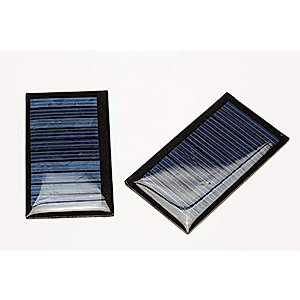 HUAZHU 5V 30mA 53X30mm Micro Mini Power Solar Cells for Solar Panels - DIY Projects - Toys - 3.6v Battery Charger 10PCS