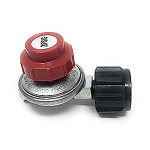 MI MADOL IMPORTS, LLC MADOL High Pressure Adjustable Gas Regulator LPG [948-784] QCC1 Acme Nut Gas Fitting Adapter 20PSIG 1/4 NPT Inlet x 1/4 NPT Outlet