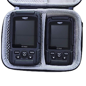 LUCKY Hard Travel Case for LUCKY/LUCKYLAKER Handheld Fish Finder Boat Sonar Fishing Finders Transducer Kayak Fish Finder Waterproof for Ice Fishing