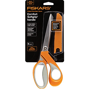 Fiskars Crafts 8195 RazorEdge Softgrip Fabric Shears, 9-Inch