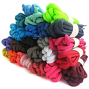 Chunney 20 pairs Athletic 45 Inch SHOELACES Sport Sneaker Boots Shoe Laces Strings (Oval)