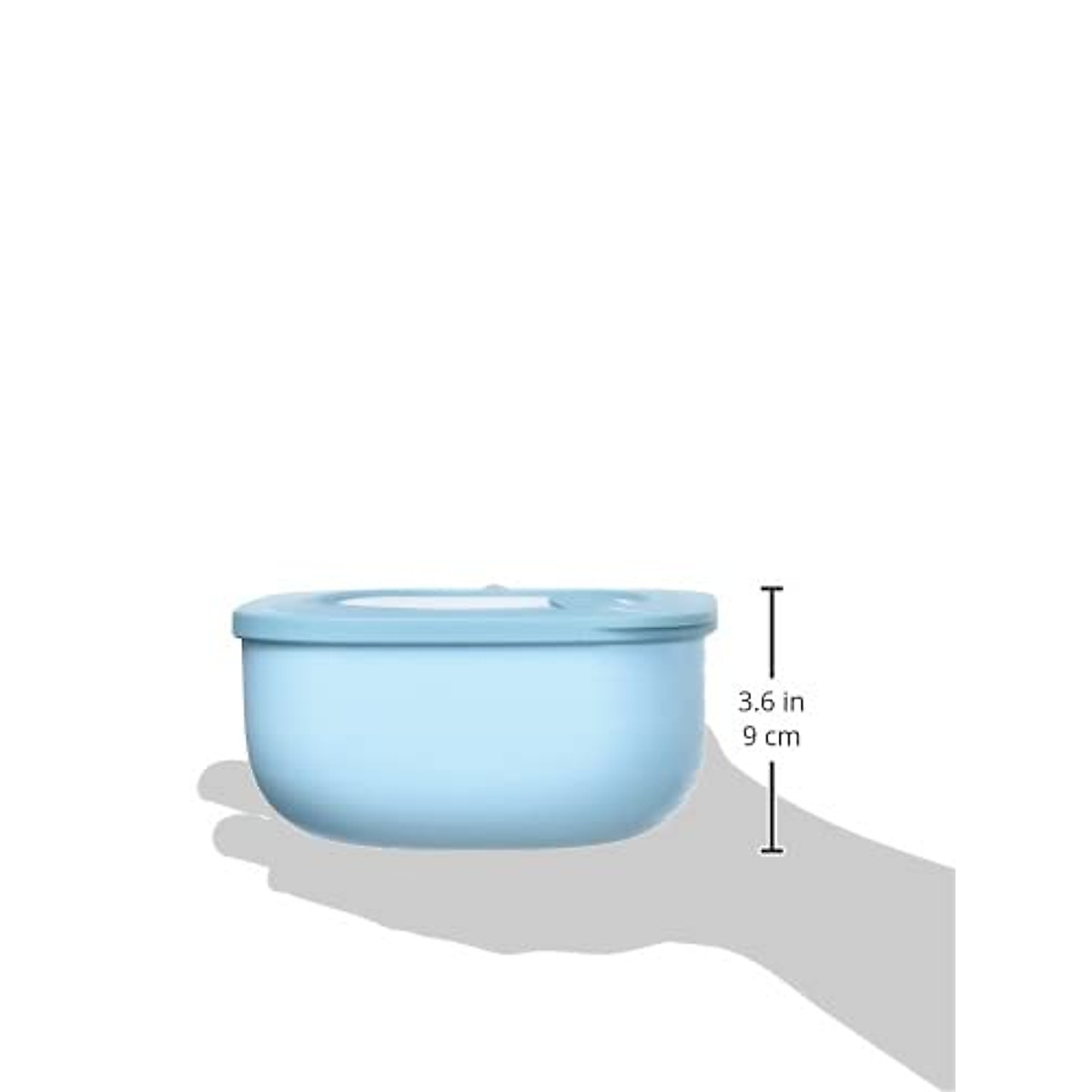 Guzzini Store & More Kitchen Active Design Low Airtight Containers for Fridge/Freezer/Microwaves (M), 19.5 x 19.5 x 9.3 cm, Blue (Matt Mid Blue)