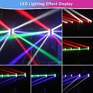 BETOPPER Stage Light, Moving Head DJ Light for Parties, RGBW 8x3W Spider LED Light, Sound Activated & DMX-512 Control for Party, Pub, Club, Wedding Event, Carnival Festival, Disco Stage Lighting
