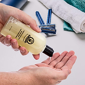 Mr Rugged Beard Wash and Conditioner for Men – (Peppermint 2-in-1, 4oz Bottle) Natural Beard Shampoo for Soft Beard – Strengthen and Improve Facial Hair Growth