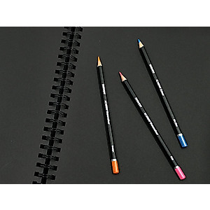 Derwent Black Book, 12 Inch Square Sheet Size, Hard Covers, Wirebound, 40 B