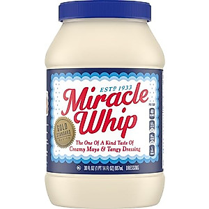 Miracle Whip Dressing, for a Keto and Low Carb Lifestyle, (30 fl oz Jar)