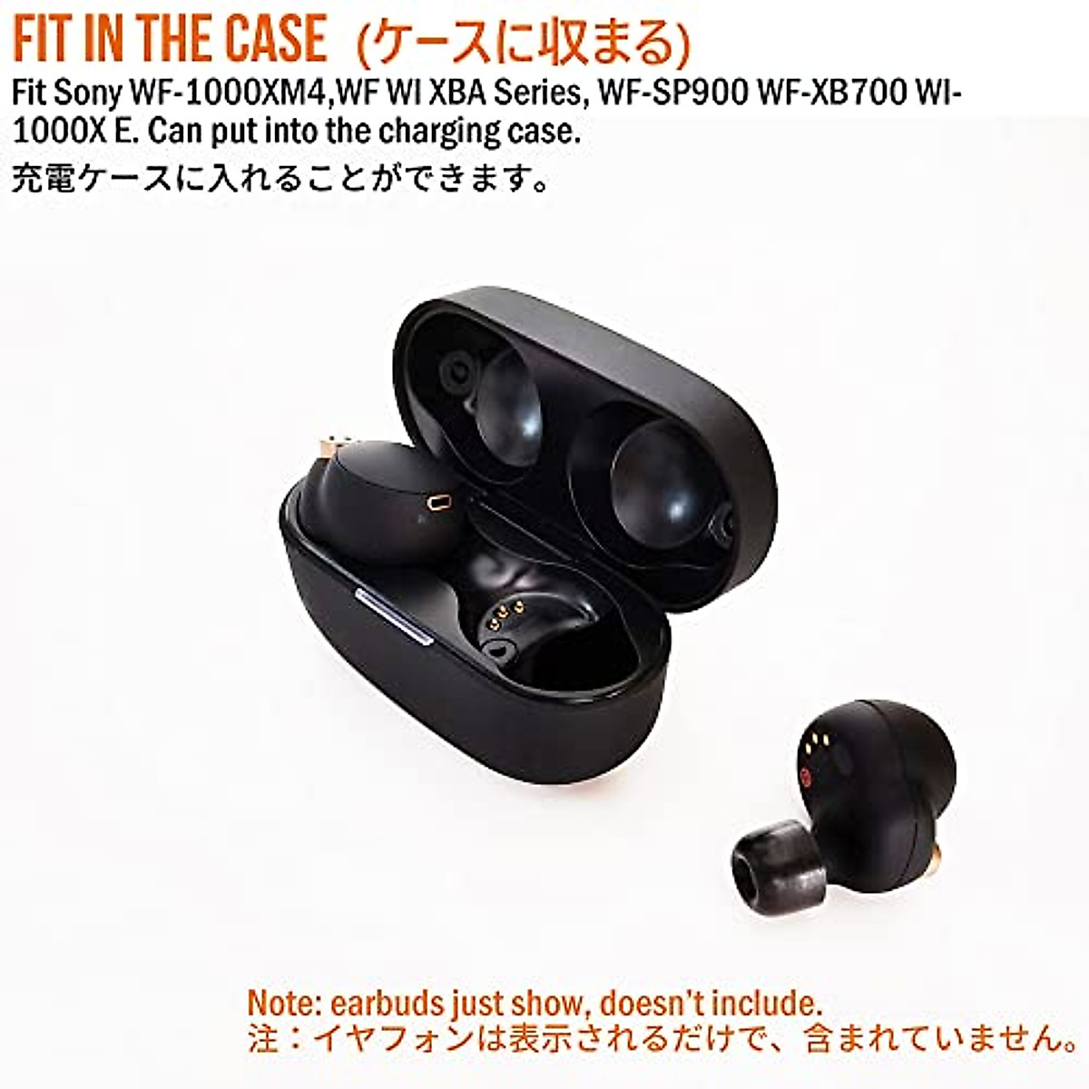 Memory Foam Eartips Replacement for Sony WF-1000XM4 WF-SP900 WF-XB700 WI-1000X Earbuds EarTips Earpad (1000XM4 Tips SML)