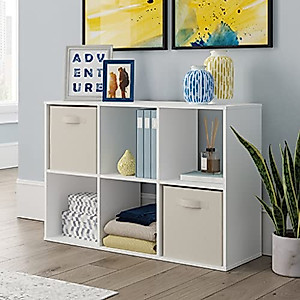 Sauder 6-Cube - 1/2" Construction, White Finish