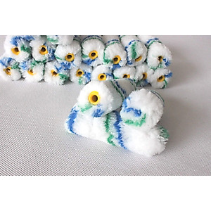 60 Piece Mini Rollers Covers Paint Tools 4 Inch 1/2" Nap 4" Roller