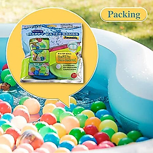 PREHOOR Reusable Water Balloons for Kids Adults 12 pack, Self-Sealing Silicone Water Ball, Quick Fill Water Splash Balls, Pool Toys, Water Park, Summer Party