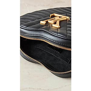 Louis Vuitton Women's Pre-Loved New Wave Heart Crossbody Bag, Calfskin, Black, One Size