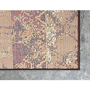 Unique Loom Barista Collection Area Rug - Arusha (2' 2" x 6' 1" Runner, Beige/ Black)