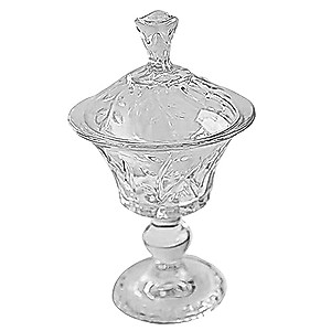 ABOOFAN Ice Cream Glass Ice Cream Bowl Clear Footed Small Dessert Cup Sundae Parfait Trifle Bowl Small Glass Bowl Candy Jar with Lid for Dessert Snack Cereal Fruit and Nut Bowls