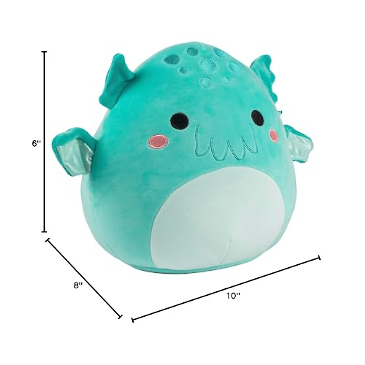 Squishmallows Original 10-Inch Theotto The Blue Cthulhu - Official Jazwares Easter Plush - Collectible Soft & Squishy Stuffed Animal Toy - Add to Your Squad - Gift for Kids, Girls & Boys