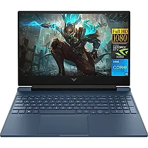HP 2023 Newest Victus Gaming Laptop, 15.6" 144 Hz Display, Intel Core i5-13420H Processor, NVIDIA GeForce RTX 3050 Graphics, 64GB RAM, 1TB SSD, Backlit Keyboard, Wi-Fi 6, Windows 11 Home