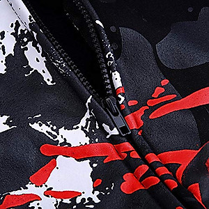 Hoodies for Men Thenlian Mens Pure Color Pullover Long Sleeve Hooded Sweatshirt Tops Blouse(Black, XL)