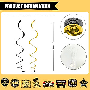 Cocomigo Rude That You're Leaving but Ok Banner Hanging Swirls Going Away Party Decorations Coworker Farewell Decorations Party, Retirement Party Decorations