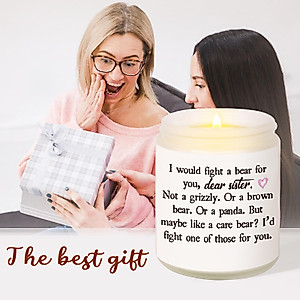 Sister Gifts, Sister Birthday Gifts, Funny Sister Gifts from Sister Brother, Gifts for Sister on Mother's Day, Sibling Candles, Sister Gift for Christmas Gifts, Sister Graduation Gifts(7oz)