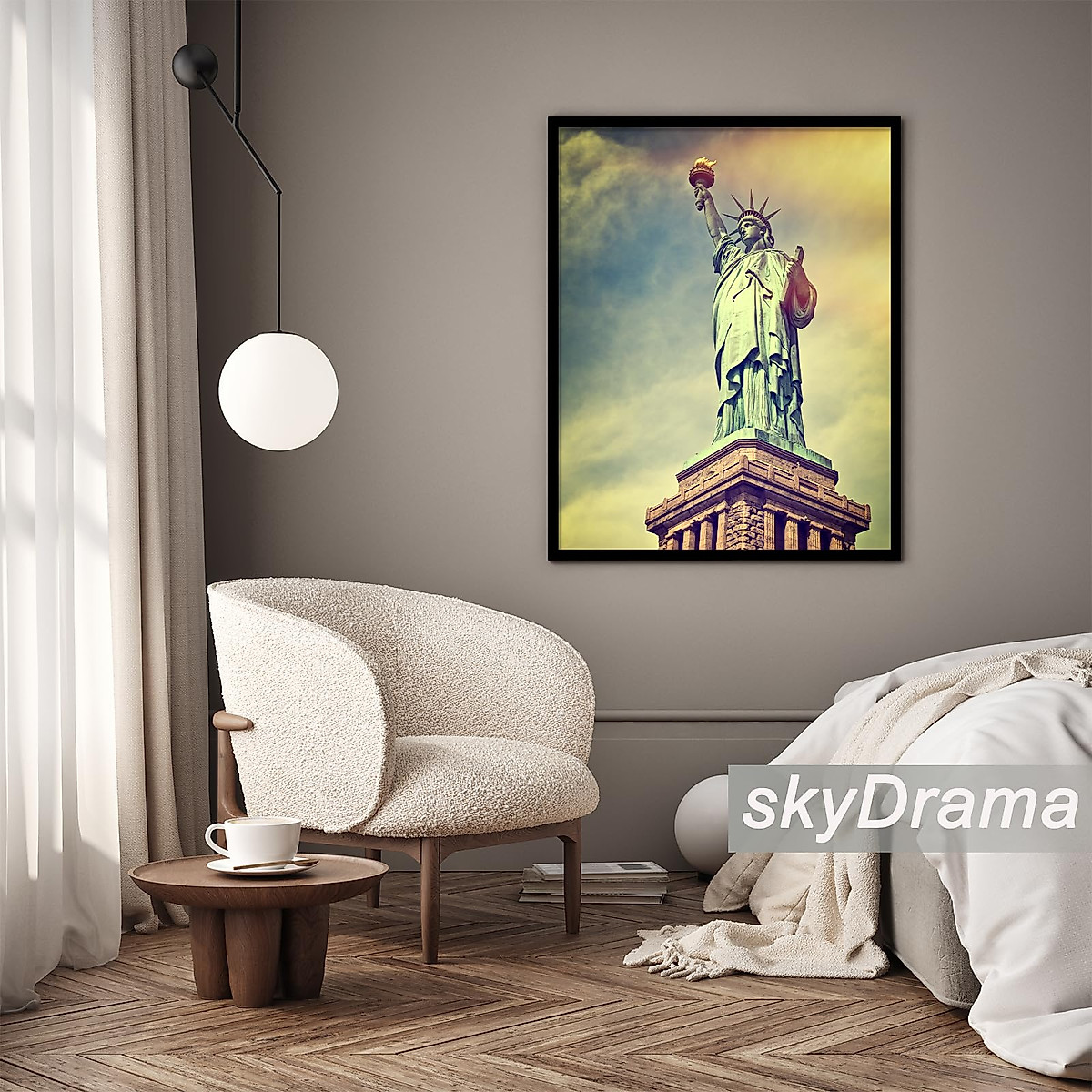 skyDrama 20x24 Picture Frame Black Solid Wood Material Set of 3, Display 16x20 Photo without Mat or 20x24 Poster with Mat, Light Weight High Transparent 20by24 Frame for Wall - 20"x24"/Black/3Pack