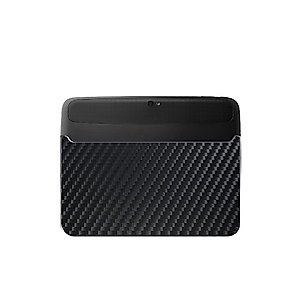 [2 Pack] Synvy Back Protector Film, Compatible with Google Nexus 10 10" Nexus10 Black Carbon TPU Guard Skin Sticker [ Not Front Tempered Glass Screen Protectors ]
