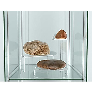 Kcrystenia 9" Perfume Stand (1 Pack) & 6 Pack Acrylic Risers for Display