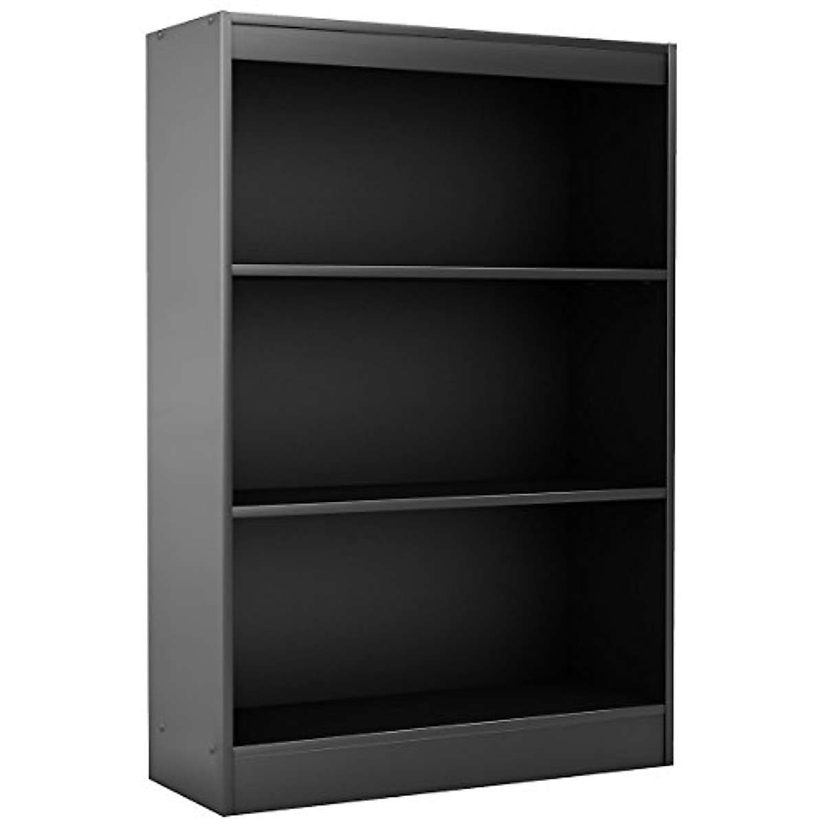 South Shore Axess 3-Shelf Bookcase, Pure Black