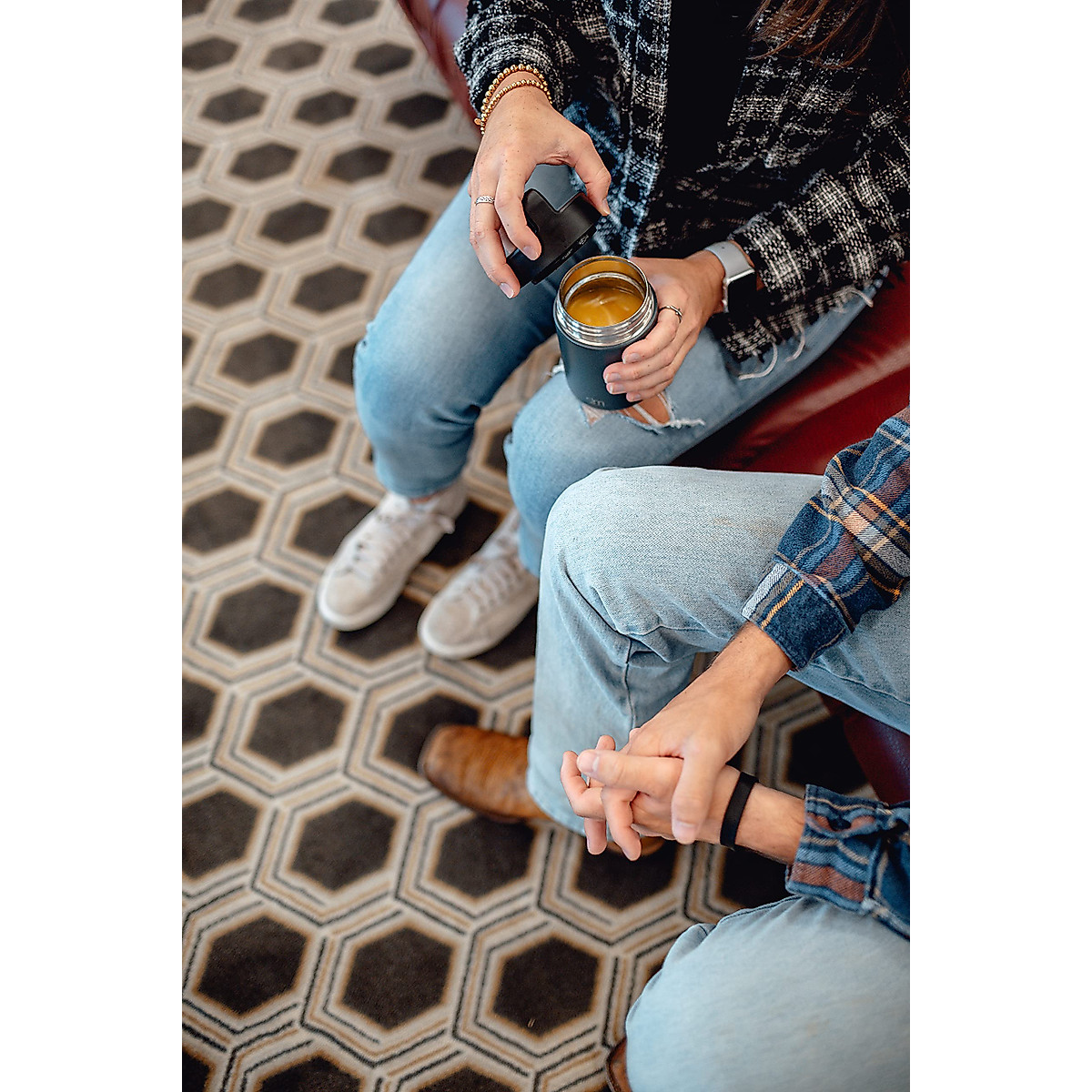 Simple Modern Vacuum Insulated Food Jar Thermos for Hot Food | Reusable Stainless Steel Leak Proof Lunch Storage for Soup, Smoothie Bowl, Oatmeal | Provision Collection | 12oz | Midnight Black