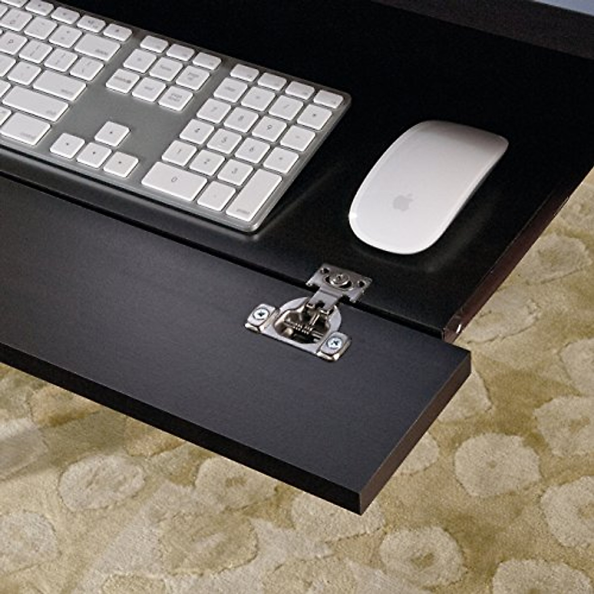 Sauder 5 Shelf Split Bookcase, Jamocha Wood Finish & Shoal Creek Computer Desk, Jamocha Wood Finish