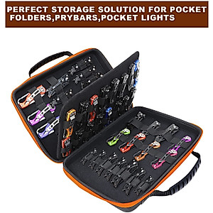 Knife Display Case,62 Slots Knife Case,Knife Storage,Butterfly Knives Storage Organizer,Pocket Knives Collection Protector Butterfly Knives Case For Survival Tactical Outdoor EDC Mini Knife