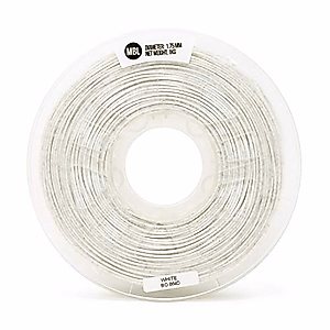 Gizmo Dorks Marble PLA 3D Printer Filament 3mm (2.85mm) 1kg, White