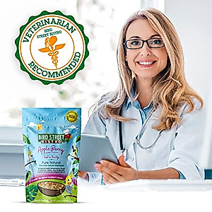 Bird Street Bistro Parrot Food Sample 4 Pack - Parakeet Food - Cockatiel Food - Bird Food - Cooks in 3-15 min w/Natural & Organic Grains - Healthy, Non-GMO Fruits, Healthy Orientated Spices