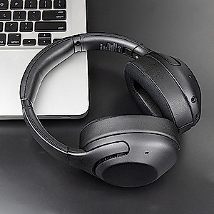 SOULWIT Cooling Gel Ear Pads Cushions for Sony WH-XB900N/WH-CH710N(WHCH710N WHCH710 CH710)/WH-CH720N(WHCH720 CH720)/WH-RF400(WHRF400)/MDR-RF895RK, Ear Pads Cushions with Noise Isolation Foam - Black