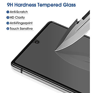 amFilm Screen Protector for Google Pixel 6, 0.26mm Thickness HD Clear, Anti-Scratch Bubbles-Free, Tempered Glass, 3 Pack