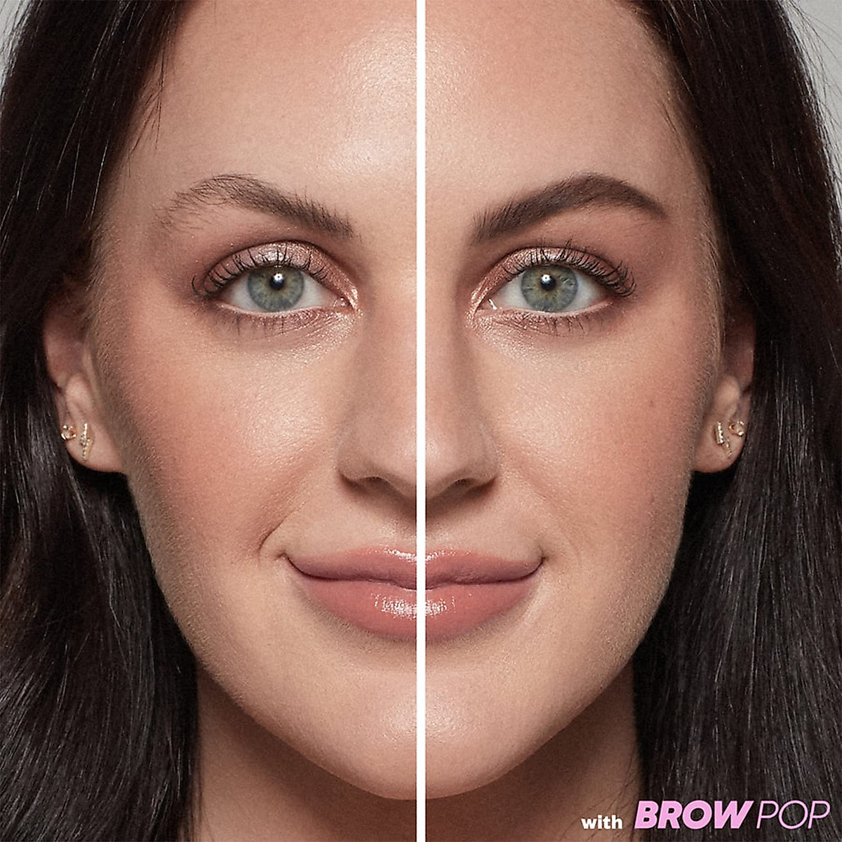 Kosas Brow Pop - Longwear Eyebrow Makeup, Dual-Sided Defining Pencil with Castor Oil for Soft, Natural Look of Real Hair - Medium Brown