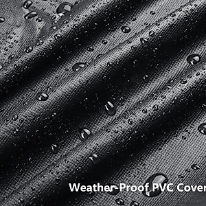 SINGLYFIRE Prairie Fire Outdoor Chiminea Fireplace Deck or Patio Backyard Wooden Fire Pit with Chiminea Cover Rust-Free Iron Black