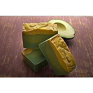 FALLS RIVER SOAP COMPANY Avocado Soap (4Oz) - Handmade Soap Bar with Jasmine Essential Oils and fresh Avocado slurry - Organic and All-Natural