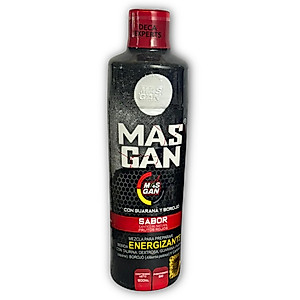 MasGan Energy Drink - Pack of 2. 1 of 500ml / 16.9oz & 1 of 100ml - 3.38 oz.