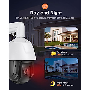 DS-2DE5432IWG-E HIK 5 Inch 4MP PTZ IP Camera with Auto Tracking, Indoor Outdoor PoE Network Camera with 32X Optical Zoom, DarkFighter, Human/Vehicle Detection, IR 492ft Night Vision, Face Capture