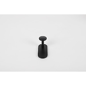 WOQLIBE 4 Pack Heavy Duty Wall Hooks, Waterproof Sticky Hook for Hanging Coat, Hat, Clothes, Towel Robe Hook Rack, Wall Mount- Bathroom & Bedroom- Black