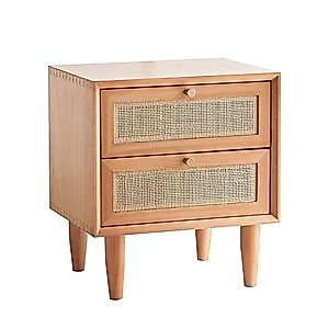 HIGOH Bedside Table Bedside Cabinet Household Living Room Storage Side Cabinet Home Storage Cabinet Bedroom Furniture Nightstand