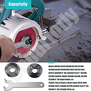 193465-4 Grinder Flange Angle Wrench Spanner Metal Lock Nut Compatible with Milwaukee Makita Bosch Black & Decker Ryobi 4.5" 5" 5/8-11 193465-4