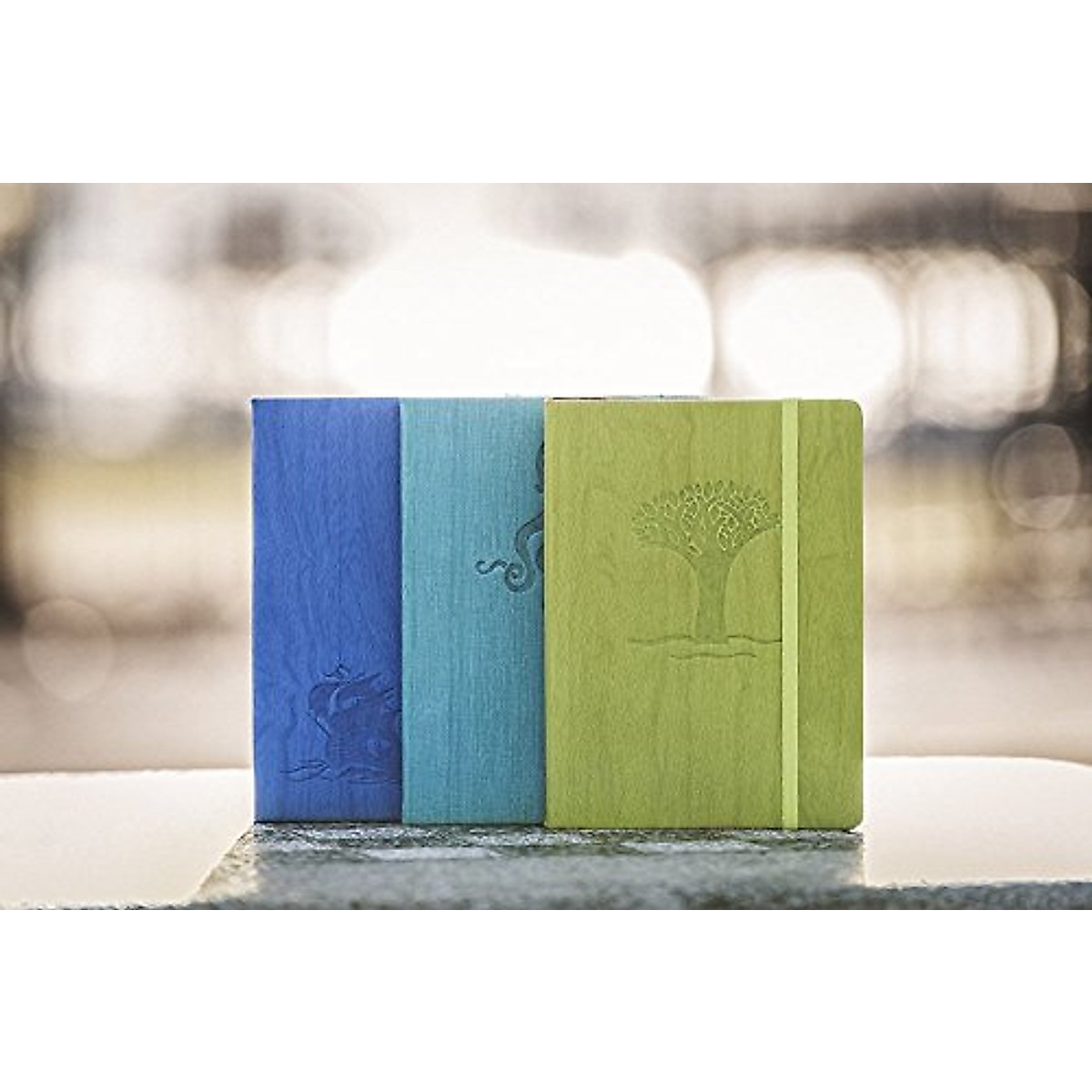 Red Co Journal with Embossed Octopus, 240 Pages, 5"x 7" Lined, Turqoise