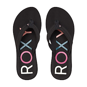 Roxy Women's Vista Sandal Flip-Flop, Black, 8