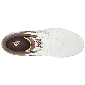 adidas Originals Men's Hoops 3.0 Sneaker, White/Earth Strata/Wonder Beige, 9