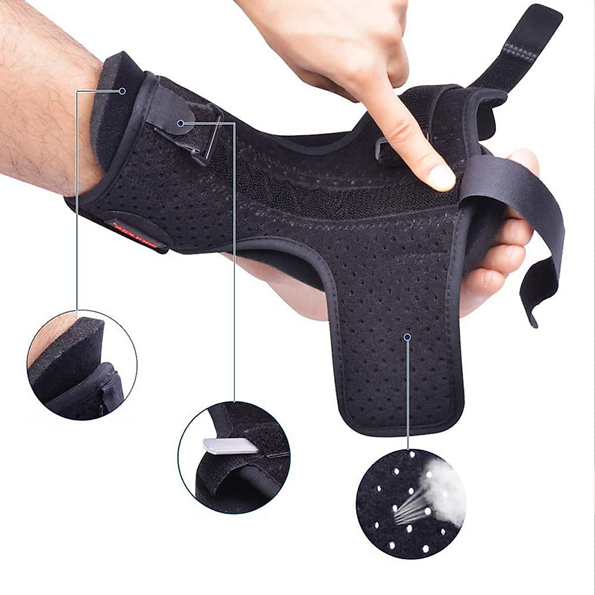 YEYSXSY Plantar Fasciitis Night Splint, Drop Foot Orthotic Brace for Effective Relief from Plantar Fasciitis, Achilles Tendonitis, Heel and Ankle Pain