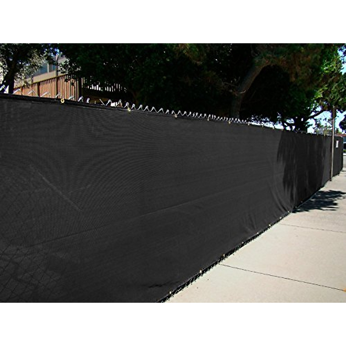 TruePower Privacy Fence Screen 6' Tall x 50'' Long - Black for Patio, Deck, Balcony, Backyard, Fence, Apartment Privacy