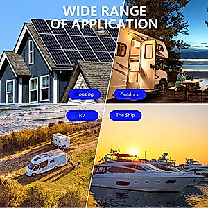 SUNTHYSIS 12 Volt Solar Panel, 100W Monocrystalline Solar Panel, 22% High Efficiency Monocrystalline PV Module Power Charger for RV Marine Rooftop Farm Battery