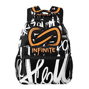 DHCUTE Casual Backpack Infinite_Eyes_Lists Large Capacity Schoolbag Shoulders Bag Daypack For Adults And Children